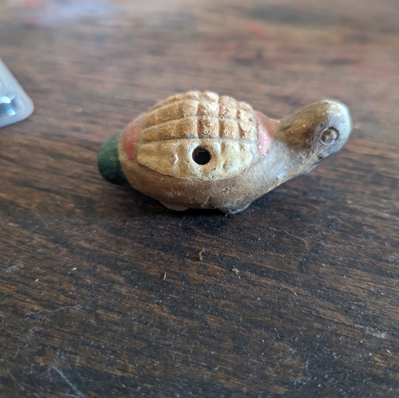 Other | Vintage Hand Carved Ceramic Windy Turtle Whistle | Poshmark